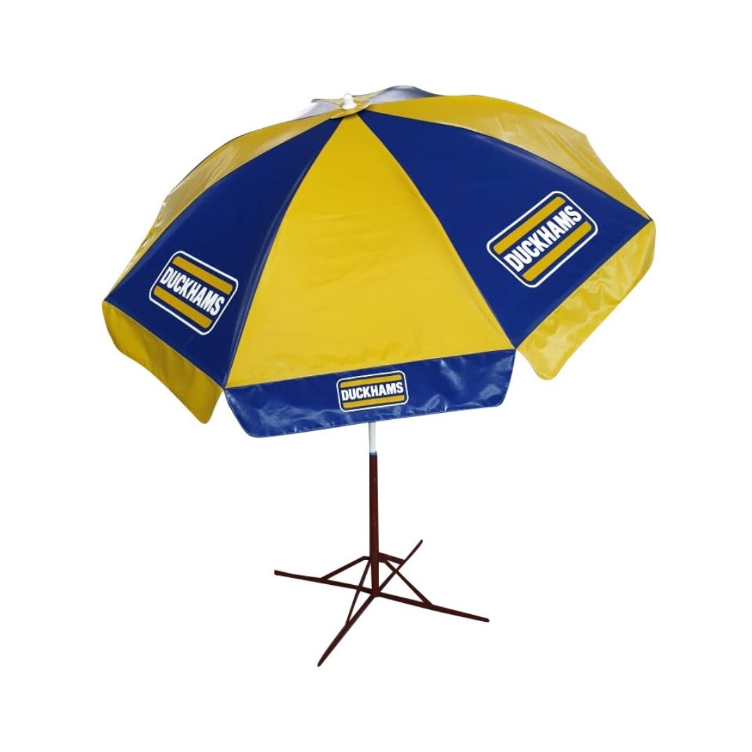Round Parasol With Printing 96inch PVC Tarpaulin (8panels) Duckhams ...